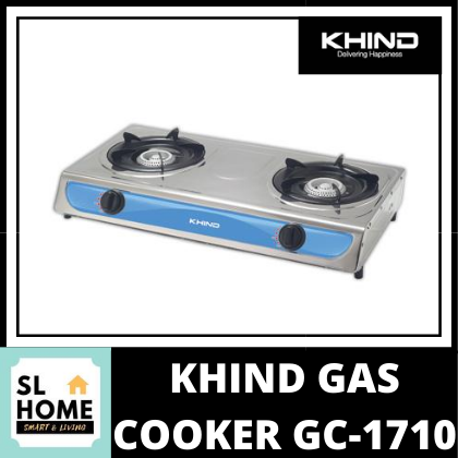 KHIND GC-1710 DOUBLE BURNER GAS COOKER | Lazada
