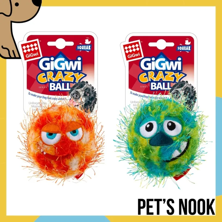 Crazy Ball Rubber Squeak Fetching Ball for Dogs - Plush Friendz Chew ...