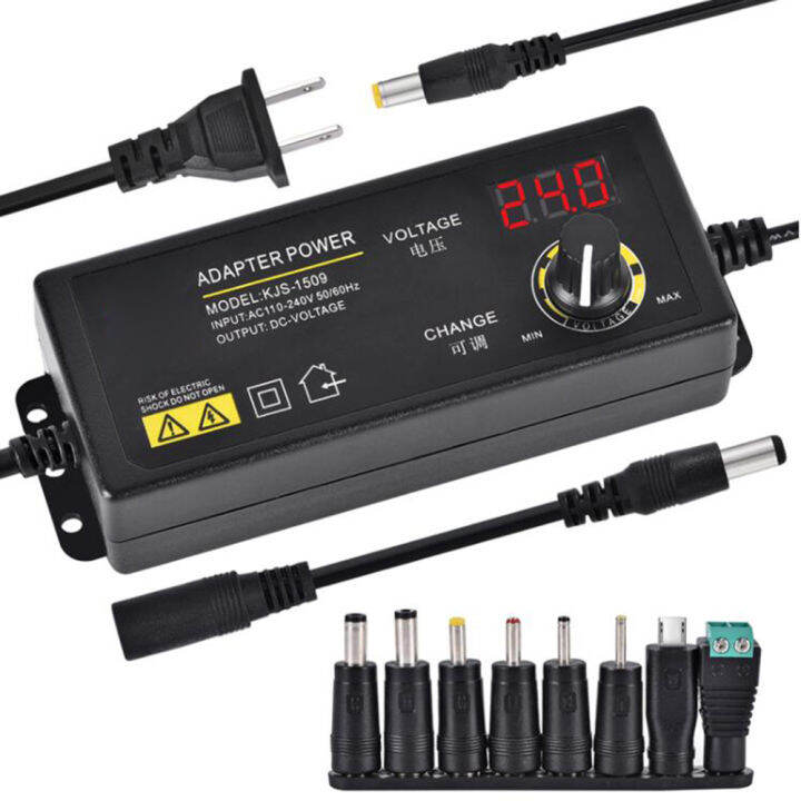 diymore 60W Universal Power Supply DC 3V-36V Adjustable Variable Power Adapter 100V-240V 1.5A AC ...