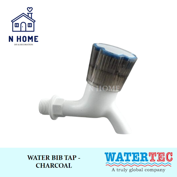 Watertec Monaco Charcoal Kitchen & Bathroom PVC Plastic Bib Water Tap ...