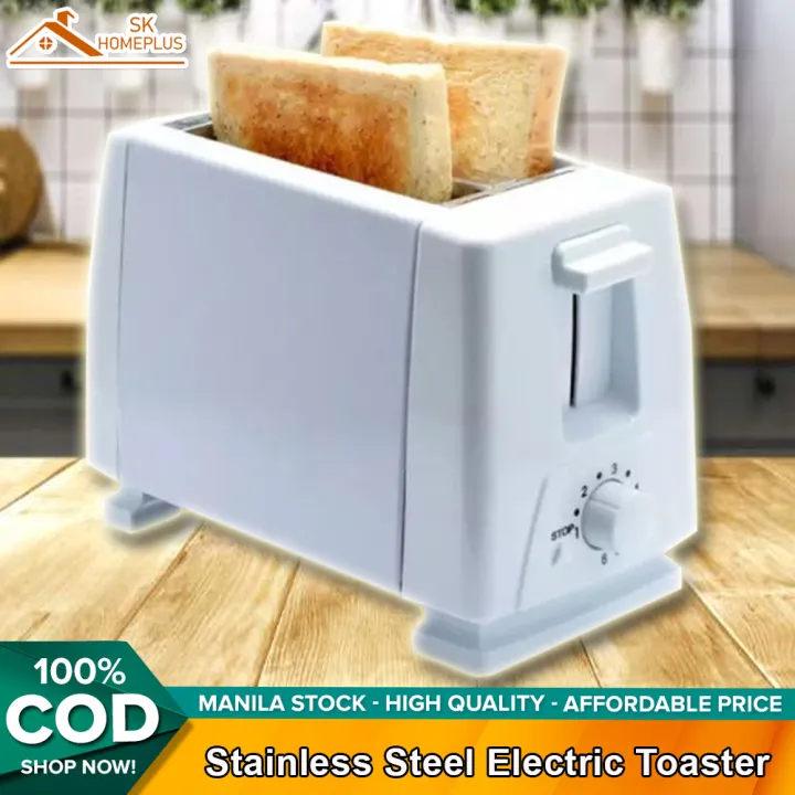 Electric Toaster 2 Slice Stainless Steel Kitchen Appliance Affordable ...