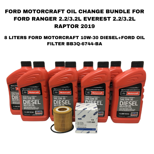FORD MOTORCRAFT OIL CHANGE BUNDLE FOR FORD RANGER 2.2/3.2L EVEREST 2.2 ...