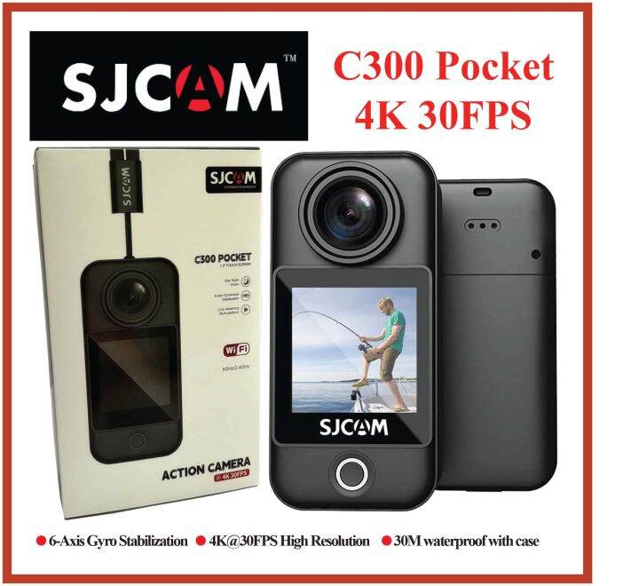 SJCAM C300 Pocket Action Camera 4K 30FPS GYRO ระบบกันสั่น Night Vision ...