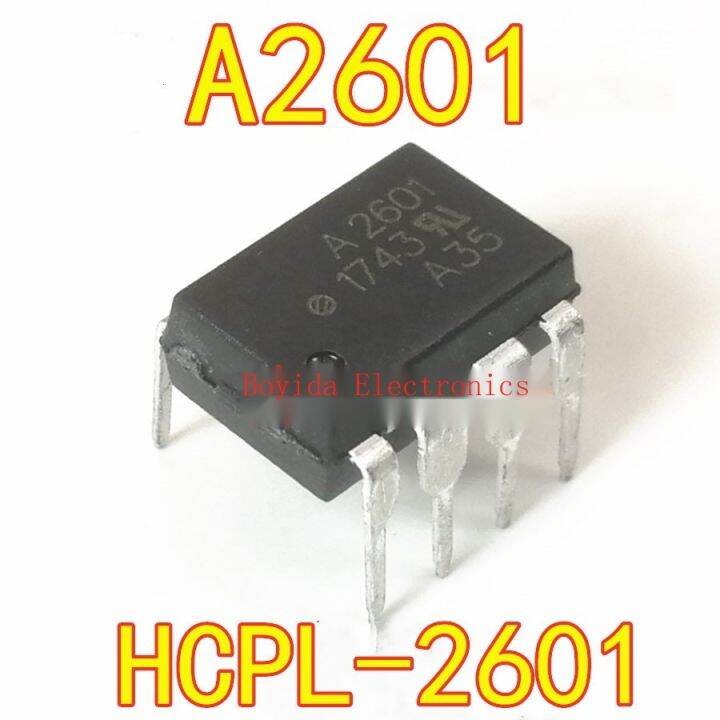 10Pcs ใหม่ Original HCPL-2601 DIP-8ปลั๊กตรง A2601ความเร็วสูง Optocoupler F2601 | Lazada.co.th