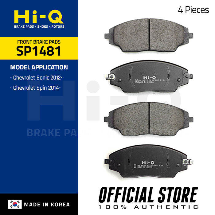 Hi-Q Front Brake Pads for Chevrolet Sonic, Chevrolet Spin SP1481 ...
