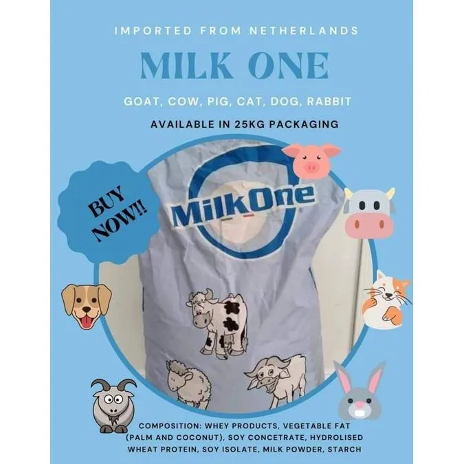 Milk replacer 1KILO / MilkOne / Goats Kid Dogs Puppy Kitten Cats Rabbit ...