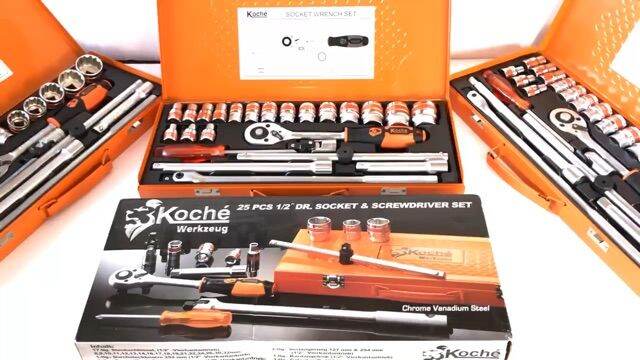 ( Promotion+++) คุ้มที่สุด ชุดลูกบล็อก KOCHE 25ชิ้น SOCKET SET 4หุน ...