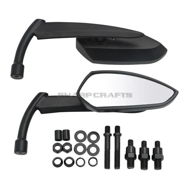 Motorcycle 8mm 10mm Thread Universal Naked Cruiser Bikes Rear View