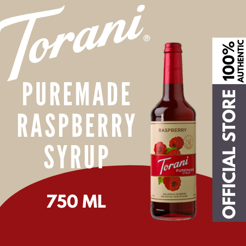 Torani Puremade Raspberry Syrup 750 mL Glass Bottle | Lazada PH