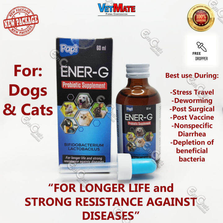 VetMate Ener-G Probiotic Supplement for All Pets (60ml) (amed) (anen ...