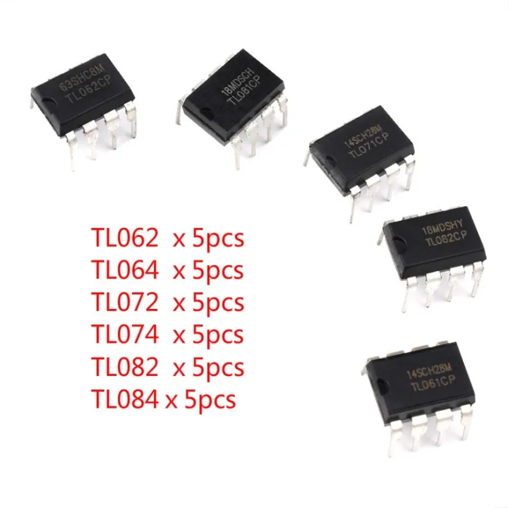 Integrated circuit TL062 TL064 TL072 TL074 TL082 TL084 DIP package operational amplifier chip 6 ...