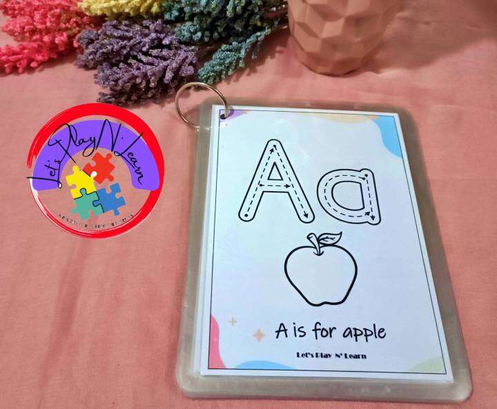 Playdough and tracing mats Letters, Laminated a5 size, letter A to Z ...