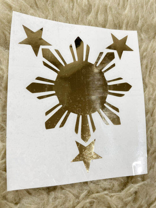 Philippines Flag Decal, Sun Sticker, Filipino Pinoy Pride, Car Window ...