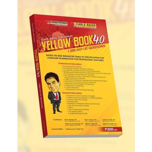 Cheapest CBRC Yellow Book 4.0 (NEW 2023 edition) LET Reviewer Carl ...