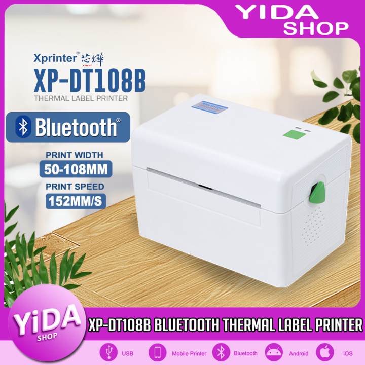 YiDA SHOP XPrinter XP-DT108B Thermal Label Printer Bluetooth Barcode Printer | Lazada PH