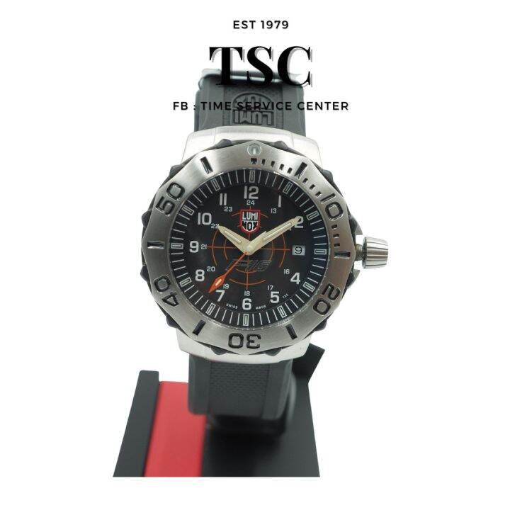 Luminox F-16 Fighting Falcon รุ่น A.9109 ตัวเรือนสแตนเลสสายยางเรซิน ...