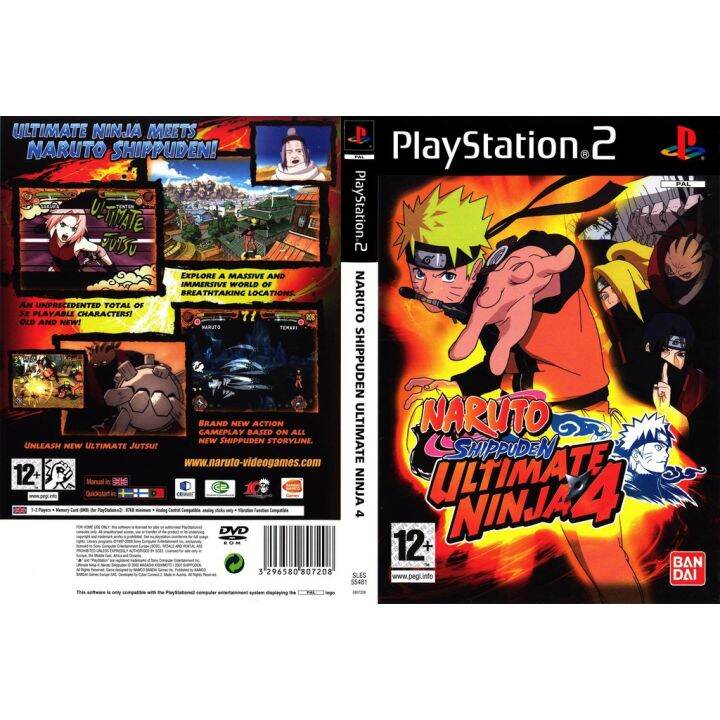 แผ่นเกมส์ PS2 Naruto Shippuden Ultimate Ninja 4 คุณภาพ ส่งไว | Lazada.co.th