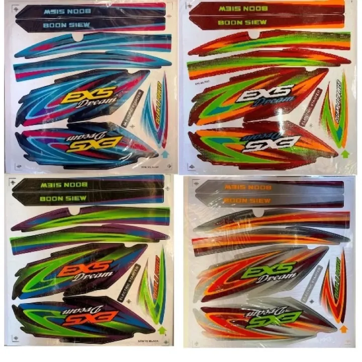 HONDA EX5 Dream Stripe / Sticker Stiker Cover Set (10) | Lazada