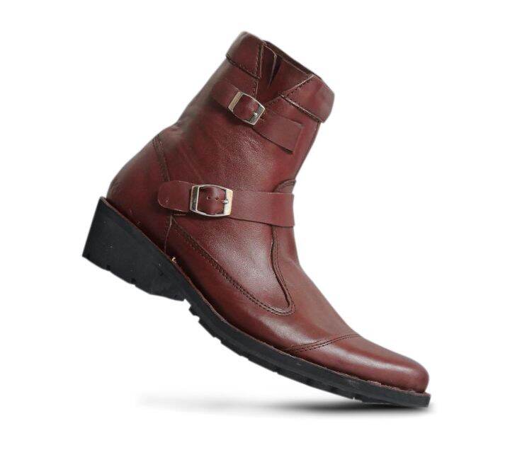 Sepatu Boots Pria Kulit Jenggel Koboy Warka | Lazada Indonesia