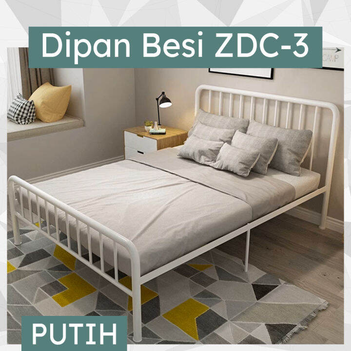 Tempat Tidur Dipan Sandaran / Elegan Design / Ranjang Besi Estetik | Lazada Indonesia