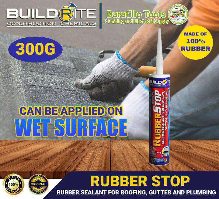 BUILDRITE RubberStop 300 Grams SEALANT | Lazada PH