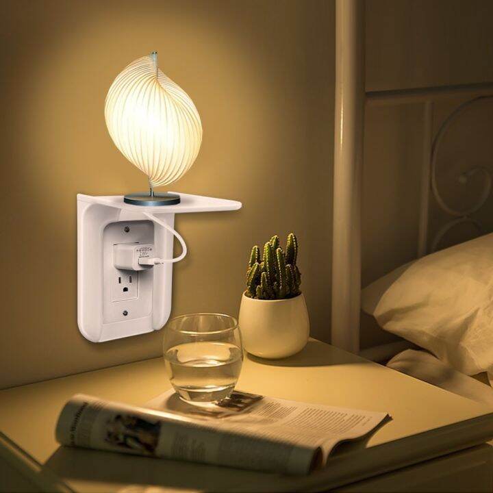 Wall Mount Switch Socket Rack ABS Plastic Power Outlet Shelf for Home ...