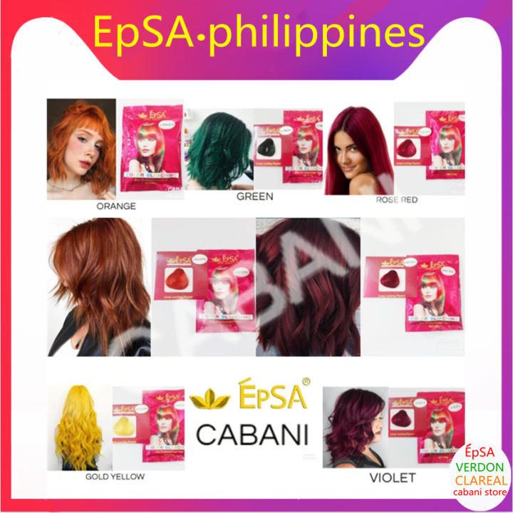 EPSA HAIR COLOR POWDER 25g （PINK ) 1015J | Lazada PH