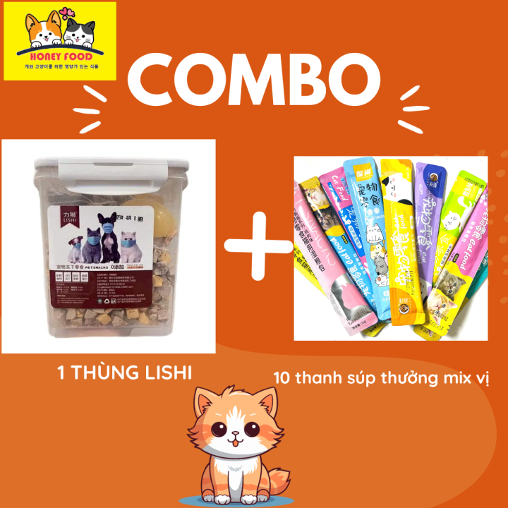COMBO 1 THÙNG THỊT SẤY CHÓ MÈO + 50 SÚP THƯỞNG | Lazada.vn
