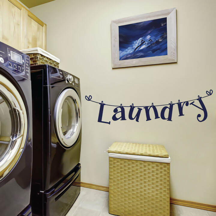 Wall Sticker Quotes Tulisan Laundry Cuci Stiker Dekorasi Dinding Rumah ...