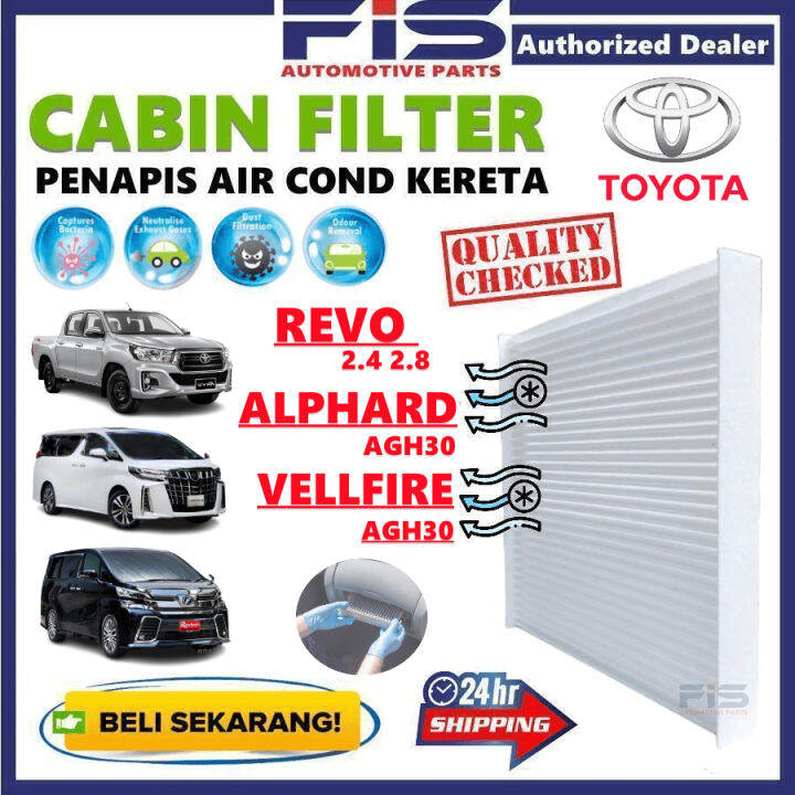 FIS Cabin Air Cond Filter Toyota Revo 2.4 2.8 Vellfire AGH30 Alphard ...