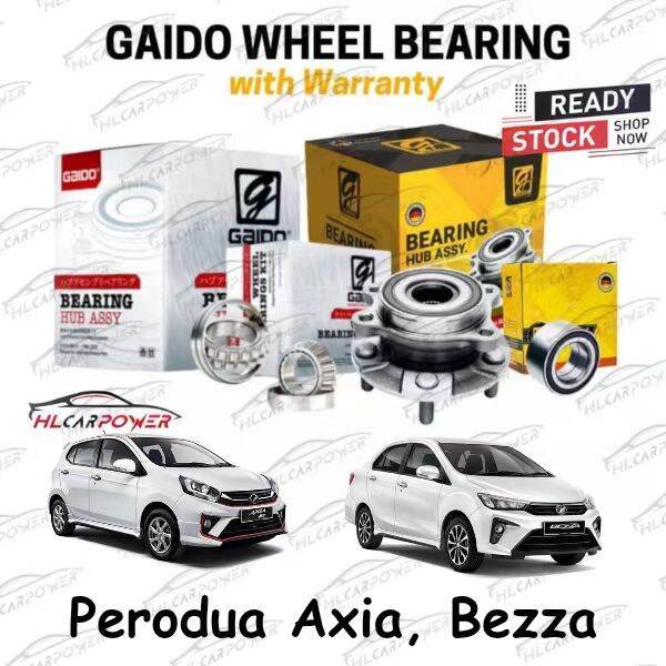 GAIDO Brand Rear Wheel Bearing Perodua Axia, Bezza 1.0/1.3 (GKBA-3120S ...