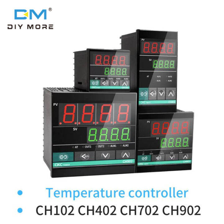 diymore Dual Output SSR and Relay CH102 CH402 CH702 CH902 Two Relay Output LCD Digital ...