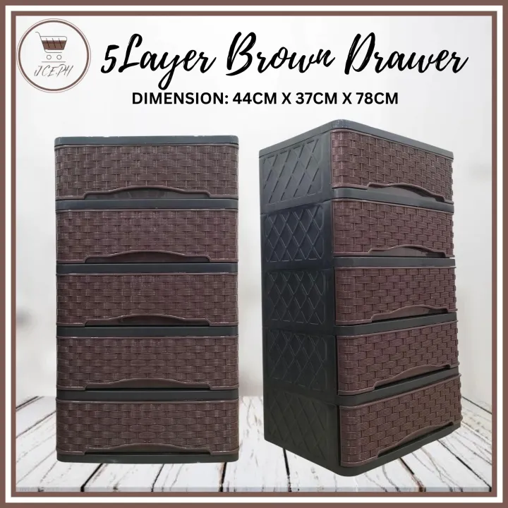 5 LAYER BROWN DRAWER / 5L DRAWER / DRAWER | Lazada PH
