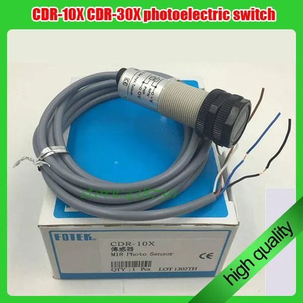 CDR 10X CDR 30X FOTEK New M18 TUBULAR TYPE PHOTO SENSOR Photoelectric ...