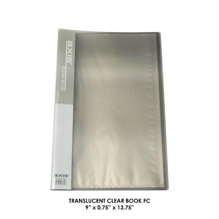 Clearbook Translucent Long Folder Non-Refillable 20 Axis AX-CB002FC ...