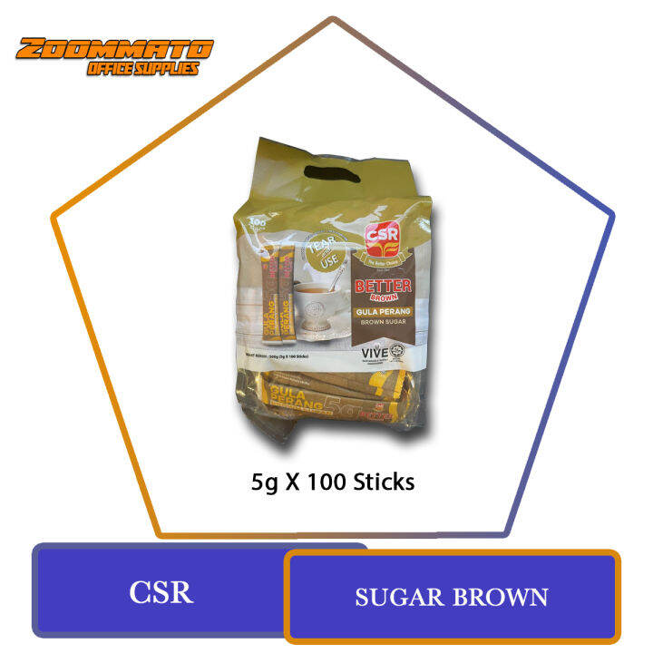CSR BROWN SUGAR STICK 5g x 100PCS/PKT | Lazada