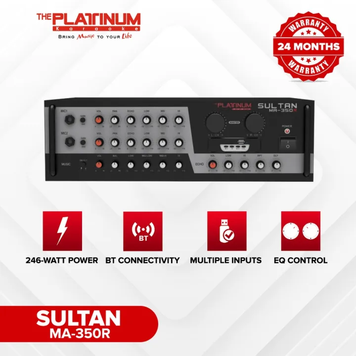 The Platinum Professional Amplifier Sultan MA-350R Black.62h | Lazada PH