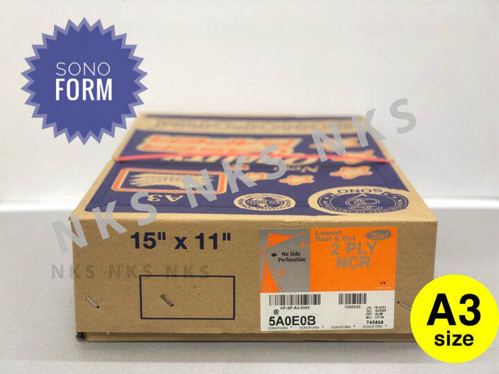 SONOFORM 15'' X 11'' 2 PLY COMPUTER FORM (A3 SIZE)(500FANS) | Lazada