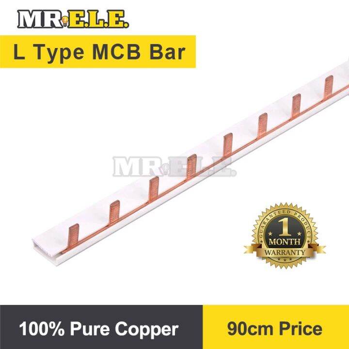 L Type MCB Bar Busbar Copper Bar 50pcs 90cm(63a)(Single Phase) | Lazada