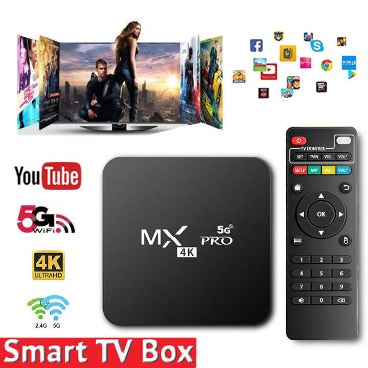 การจัดส่งสินค้าในประเทศไทย MXQPRO 5G Mini Android 4K/HD TV Box TV BOX ...
