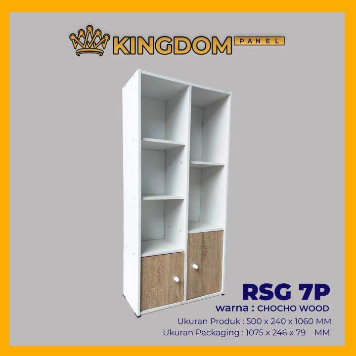 LEMARI RAK BUKU SERBAGUNA 7 RAK KAYU TERBARU MURAH LEMARI BUKU RSG 3 SUSUN RSG 4 SUSUN JTR ...