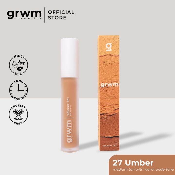 GRWM Cosmetics Radiance Tint in 27 Umber 8 ml [ Long-lasting Multi-Use ...