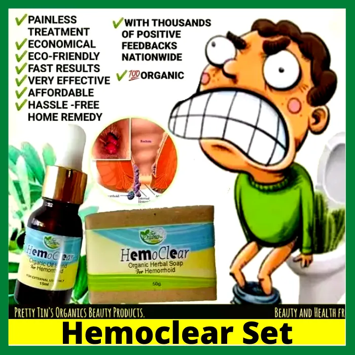 hemoclear duo 100% Original Hemo clear soap and oil hemorrhoid ...
