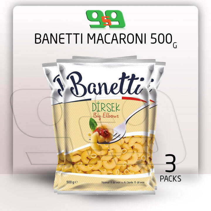 READY STOCK! BANETTI MACARONI 500G BUNDLE SET | Lazada