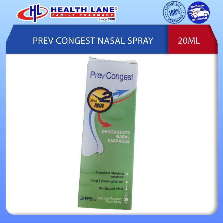 PREV CONGEST NASAL SPRAY 20ML | Lazada