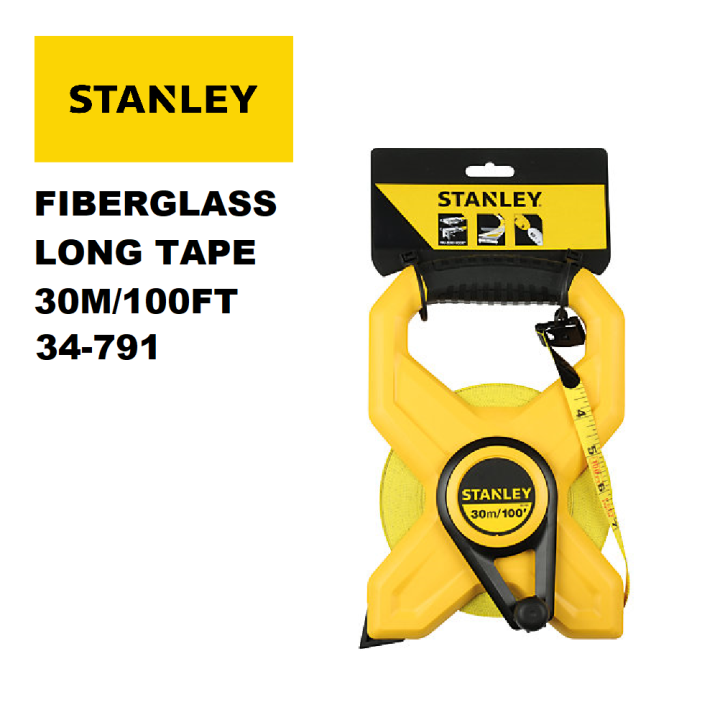 STANLEY FIBERGLASS LONG TAPE 30M/100FT - 34-791 | Lazada