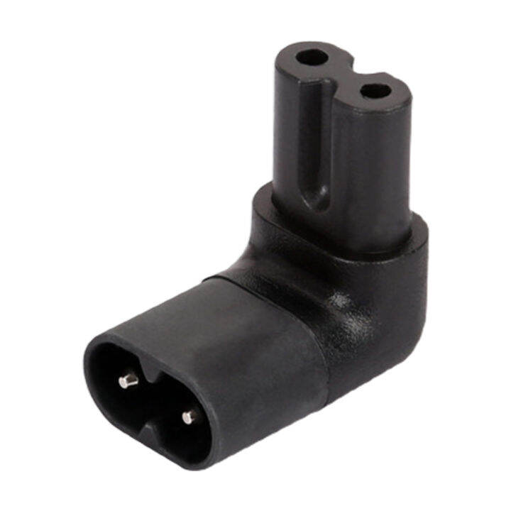 IEC 320 C7 to C8 90 Degree Up Down Angled Right Angle AC Adapter ...