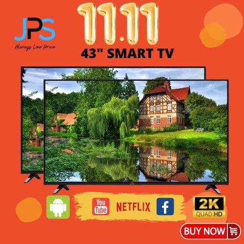 JPS Smart Tv Slim 43” 2k Android 9.0 Netflix Youtube 2k High Quality ...