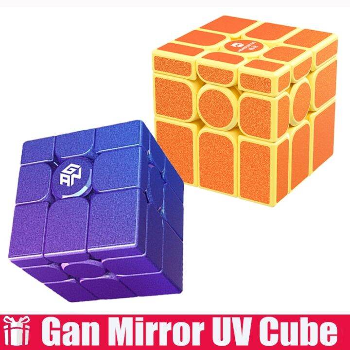 Gan Mirror UV Magnetic Cube 3x3x3 Monster Go Speed Cubes 3x3 Purple ...