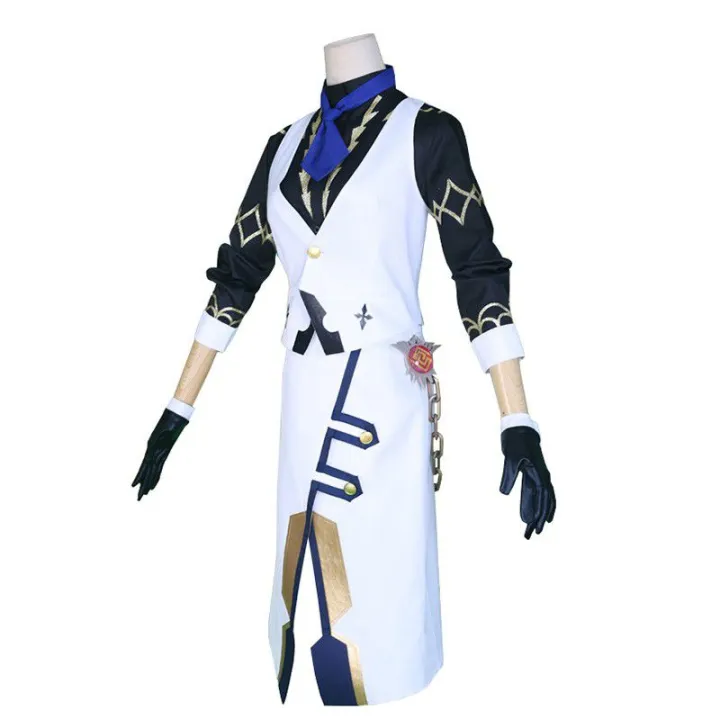 New Genshin Impact Albedo Cosplay Costume halloween Suits Outfits Game ...